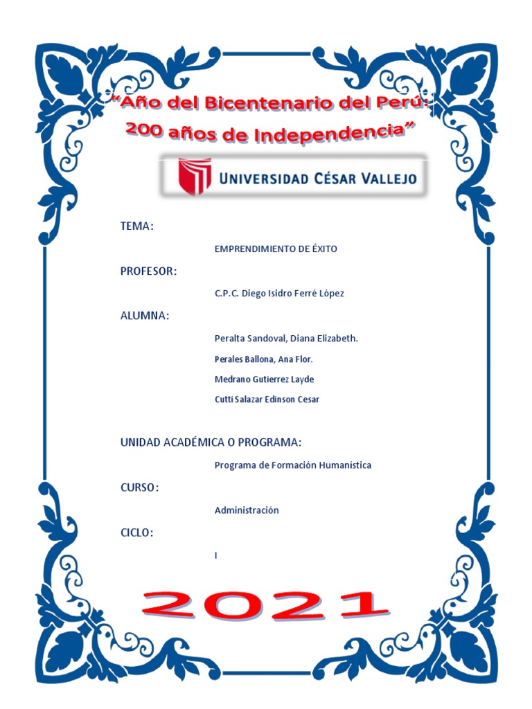 EMPRENDIMIENTO - Segundo Avance | PDF | Iniciativa empresarial | Economias