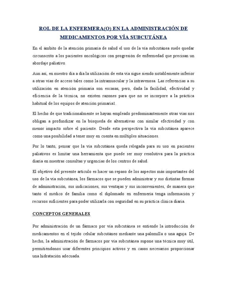 Rol de La Enfermera | PDF