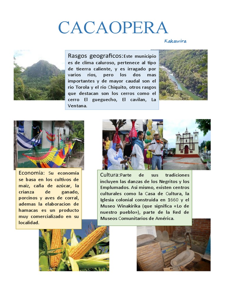 Cacaopera: Cultura y Geografía Local | PDF | Viajes y turismo