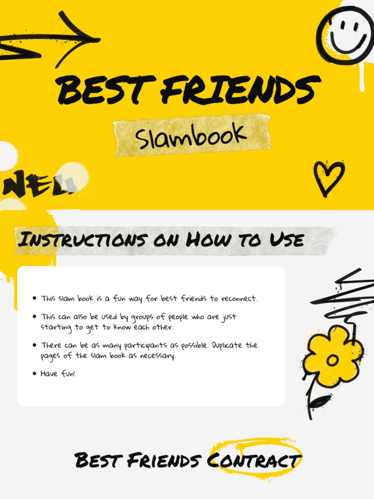Best Friend Slambook | PDF