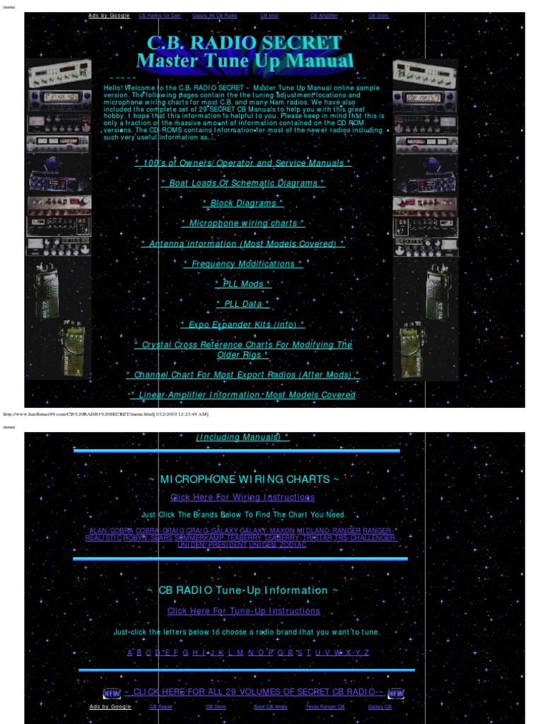 Ads by Google: CB Radios For Sale Galaxy 99 CB Radio CB Mod CB Amplifier CB Store | PDF | Mass ...