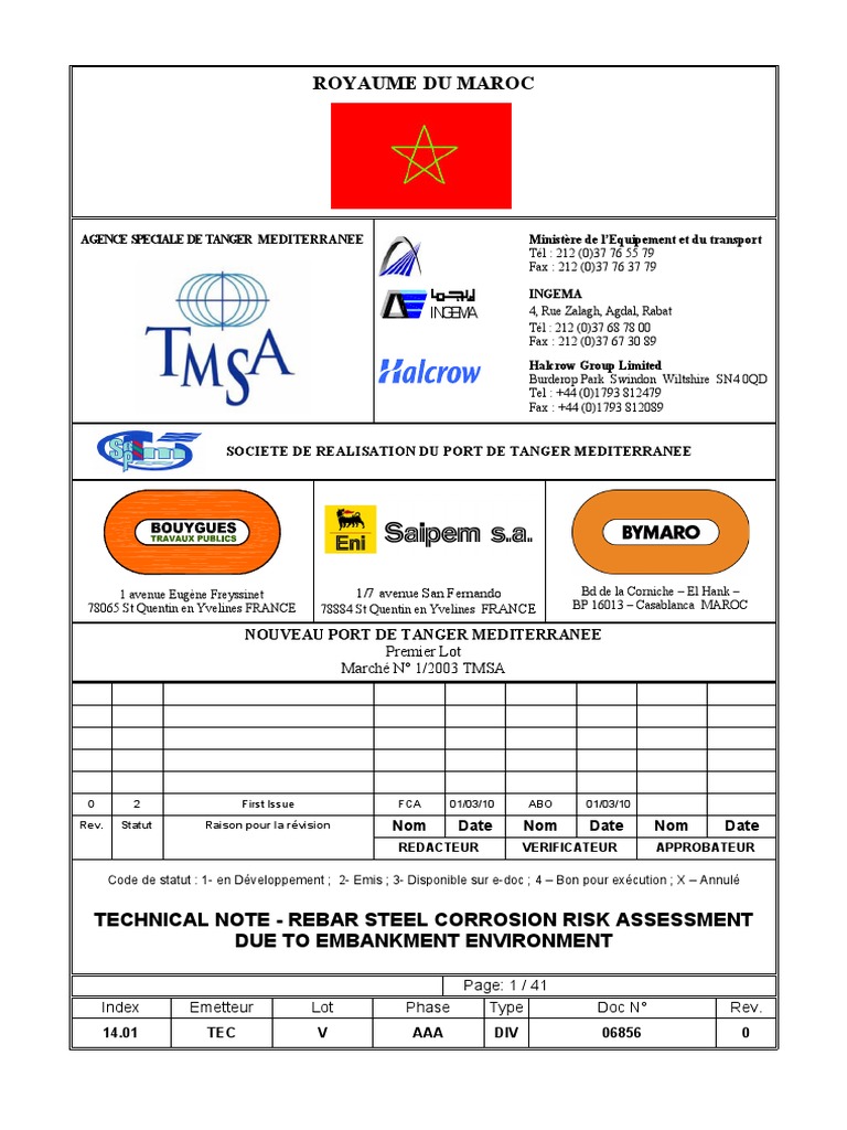14.01-TEC-V-AAA-DIV-06856 - Rev.0 - Technical Note - Rebar Steel ... 14.01-TEC-V-AAA-DIV-06856 - Rev.0 - Technical Note - Rebar Steel ...
