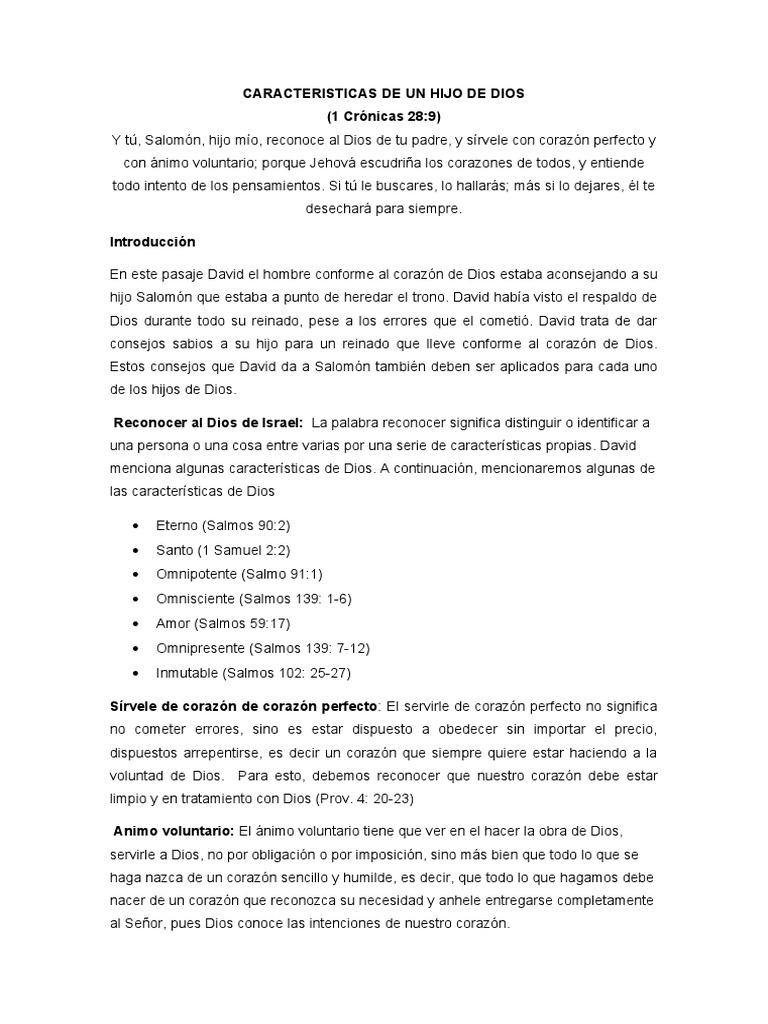 BOSQUEJO | PDF | Dios | Salmos