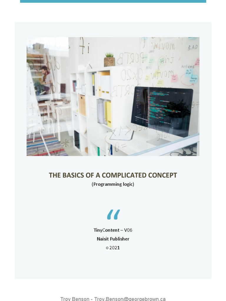 Basics of Complicated Concept Programming Logic-V06 | PDF | Control Flow | Algorithms