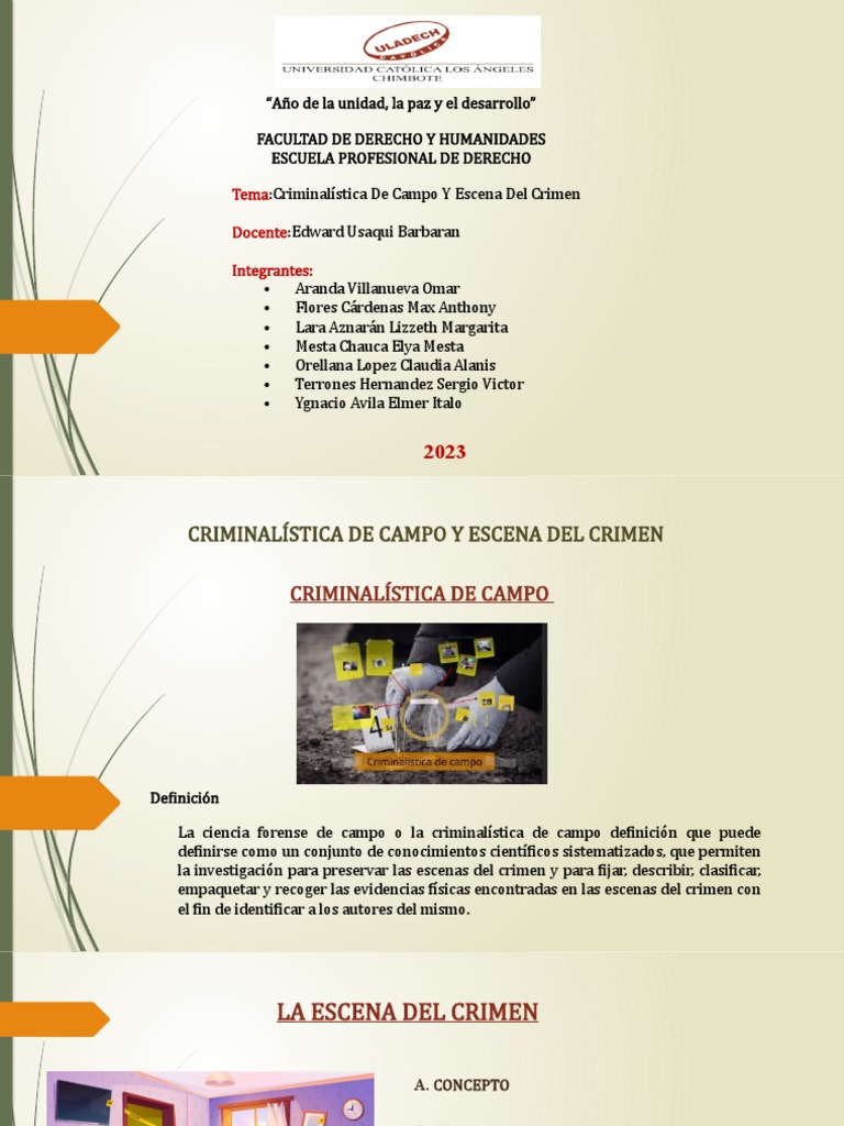 Criminalística de Campo y Escena Del Crimen | PDF | Crímenes | Crimen y violencia
