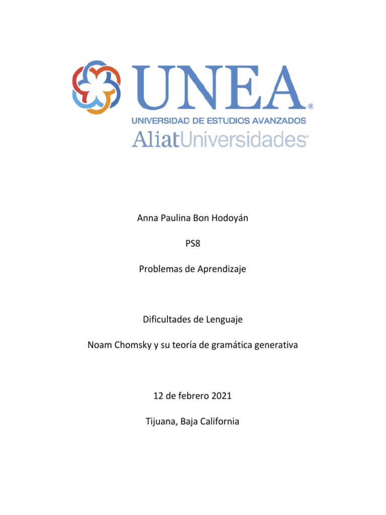 Chomsky y la gramática generativa | PDF