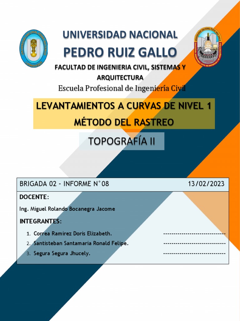 Informe N°08 - Topo Ii | PDF | Topografía | Mapa