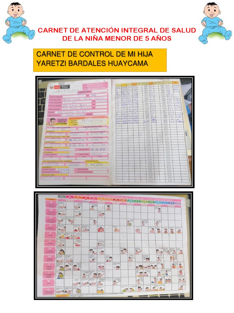 Carnet de Atención Integral de Salud de La Niña Menor de 5 Años | PDF