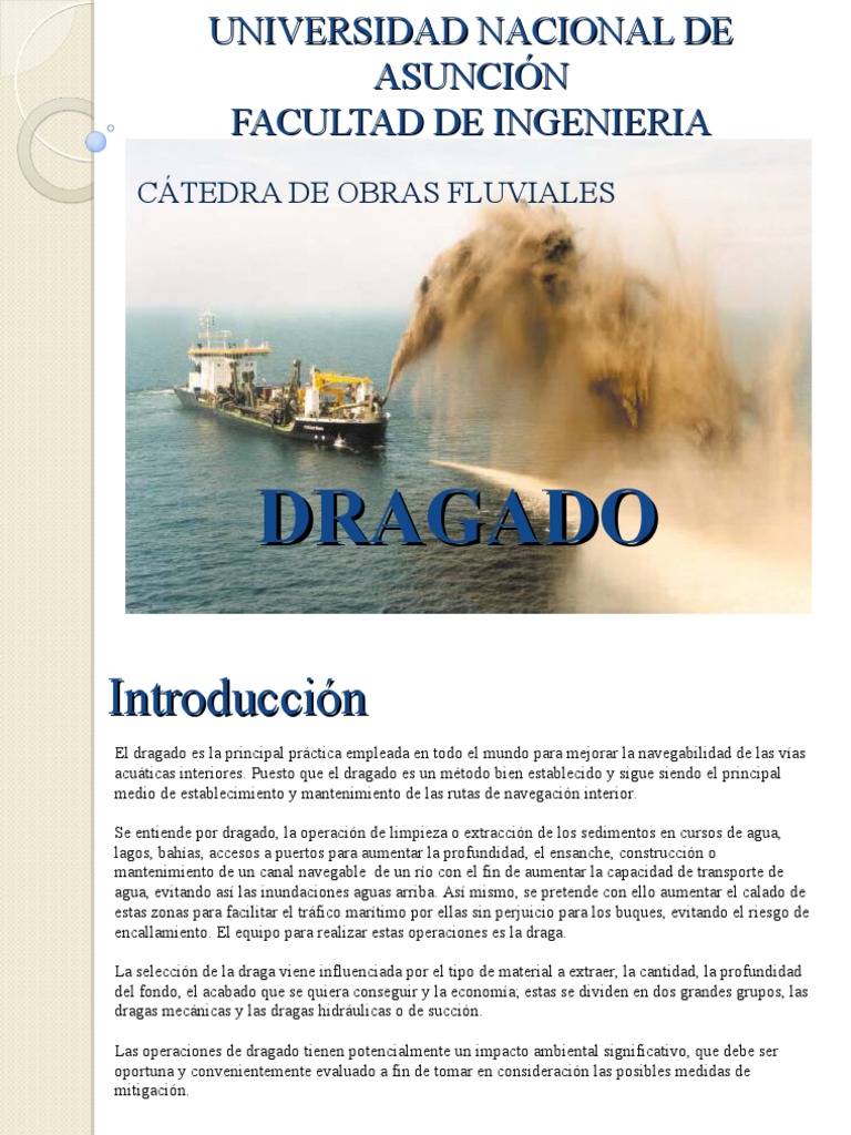 Dragado | PDF | Ciencias de la Tierra | Geografía Física