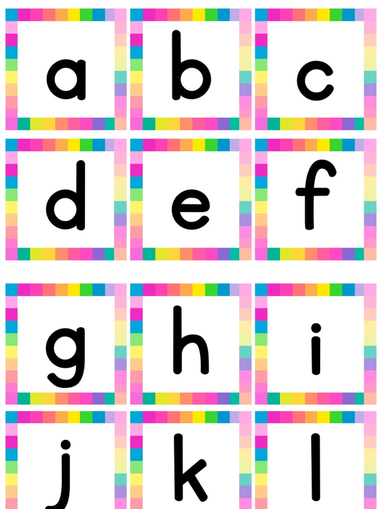 Letras Minusculas para Imprimir | PDF