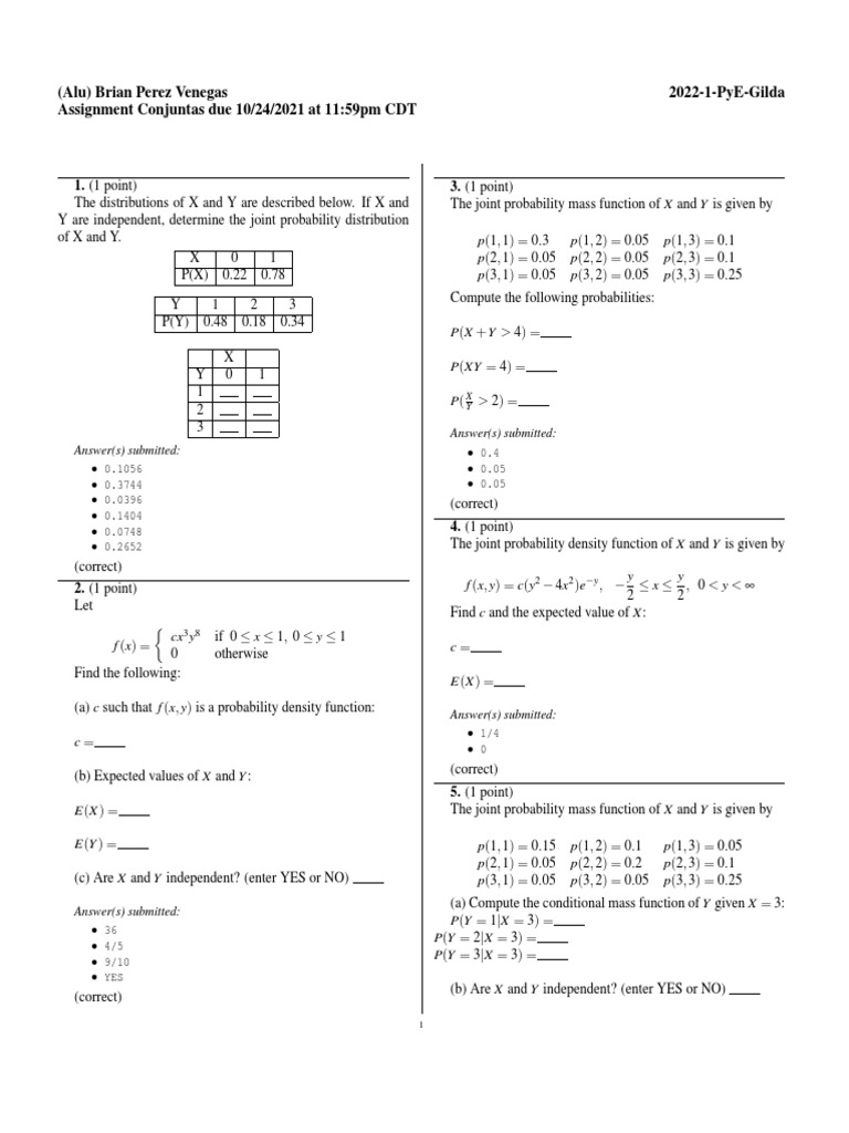 2022 1 PyE Gilda - Ps17001413.conjuntas | PDF | Variance | Statistical Analysis