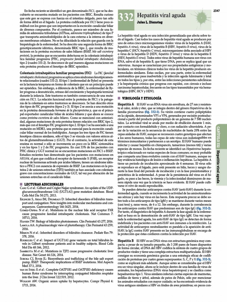 Cap 332 Hepatitis Viral Aguda | PDF | Hepatitis | Hepatitis B