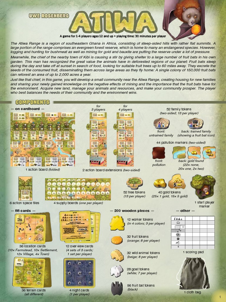 Atiwa Rules Board Game | PDF
