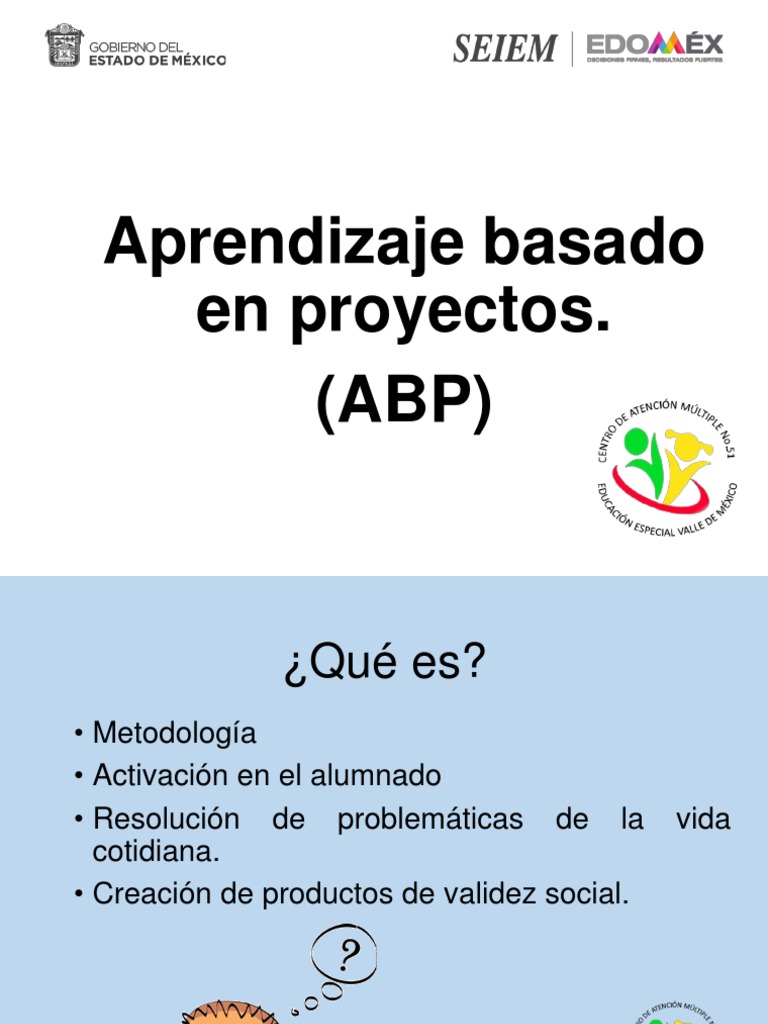 Aprendizaje Basado en Proyectos. (ABP) | PDF | Plan de estudios | Evaluación