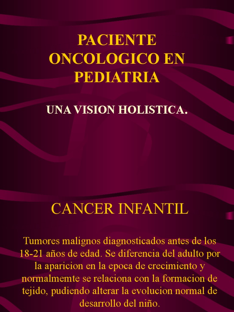 Paciente Oncologico en Pediatria Power | PDF | Leucemia | Cáncer