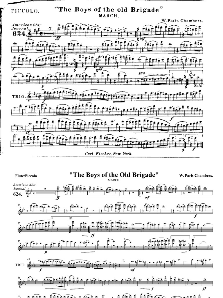 Boys Old Brigade March | PDF