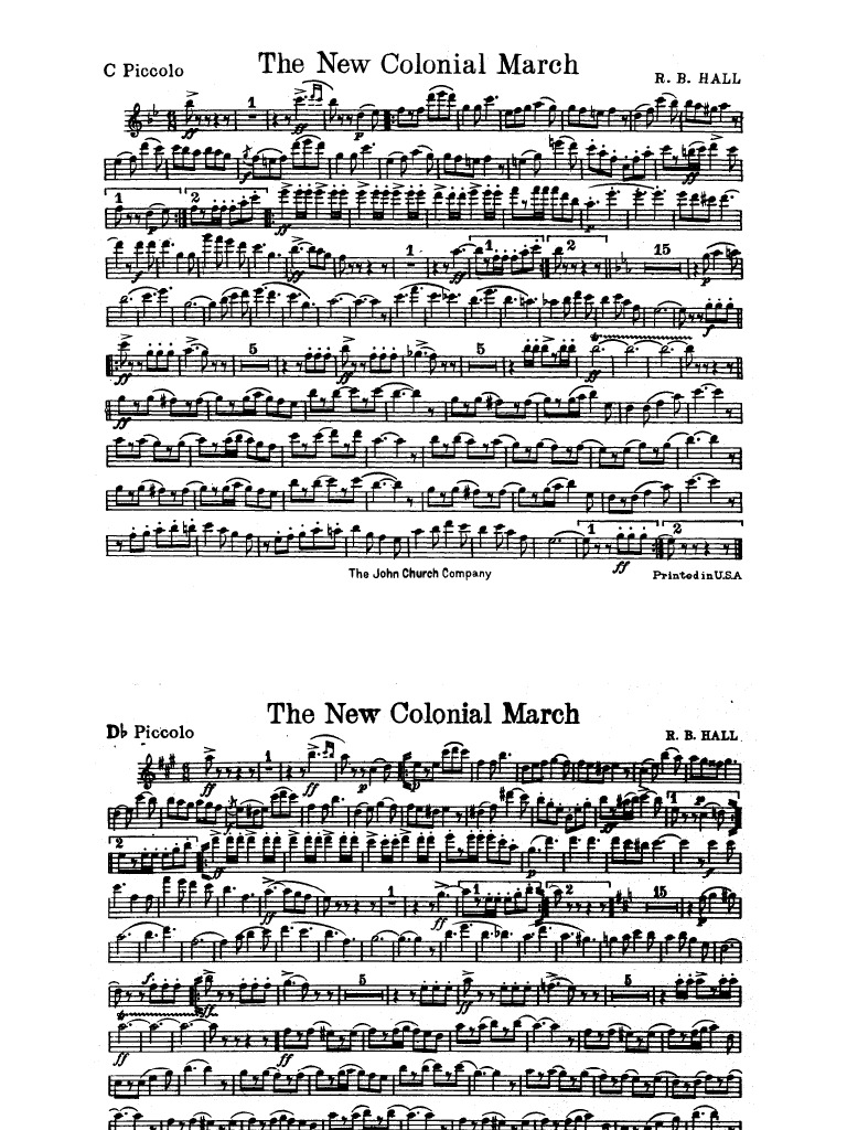 New Colonial March | PDF