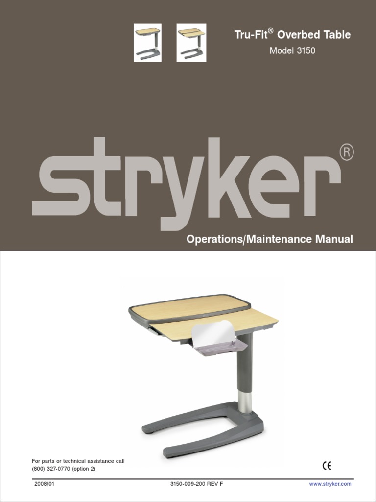 Mesa Puente - Stryker Tru-Fit | PDF | Screw | Drill