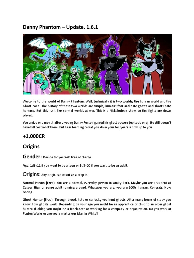 Danny Phantom (Wanderer Version) | PDF