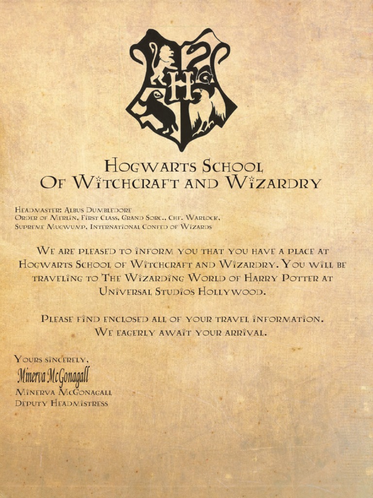 308 1 Hogwarts-letter | PDF