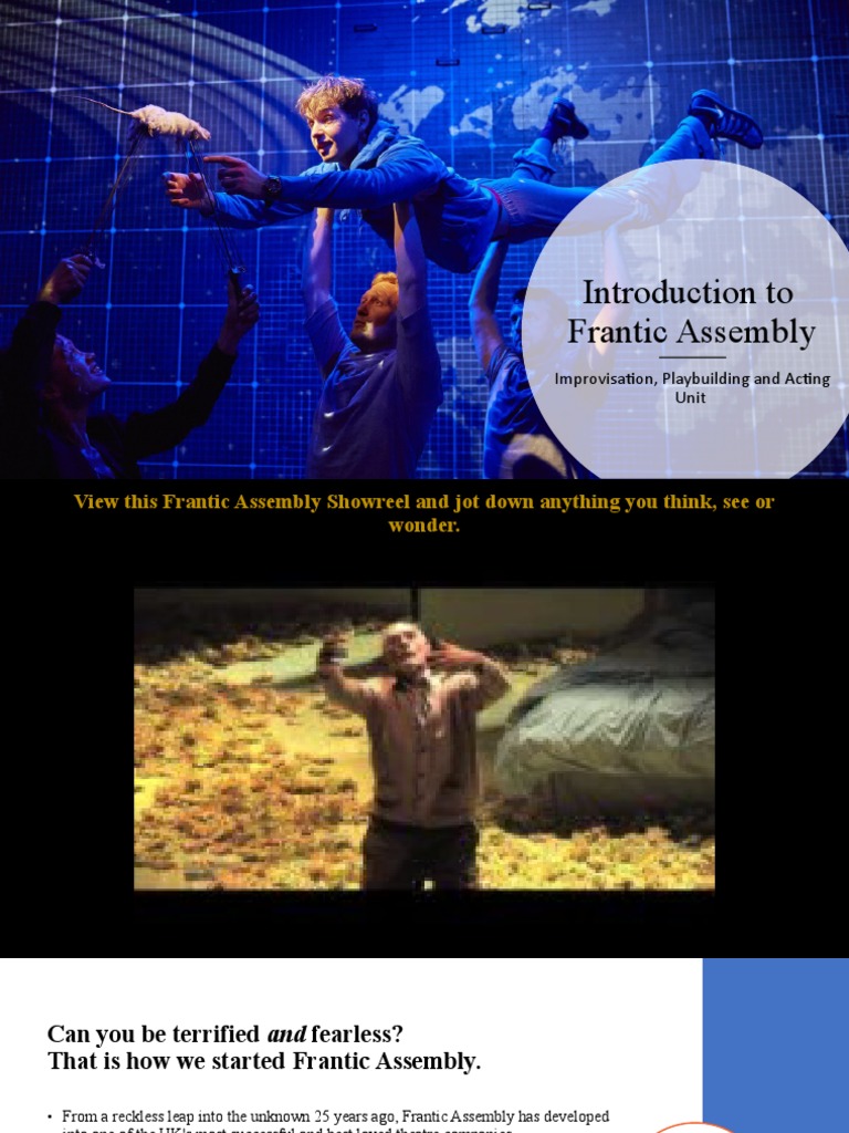 Introduction To Frantic Assembly | PDF | Home & Garden