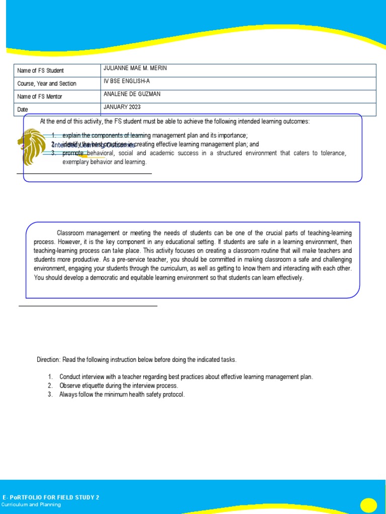 FS 2 Activity 3 | PDF | Teachers | Learning FS 2 Activity 3 | PDF | Teachers | Learning