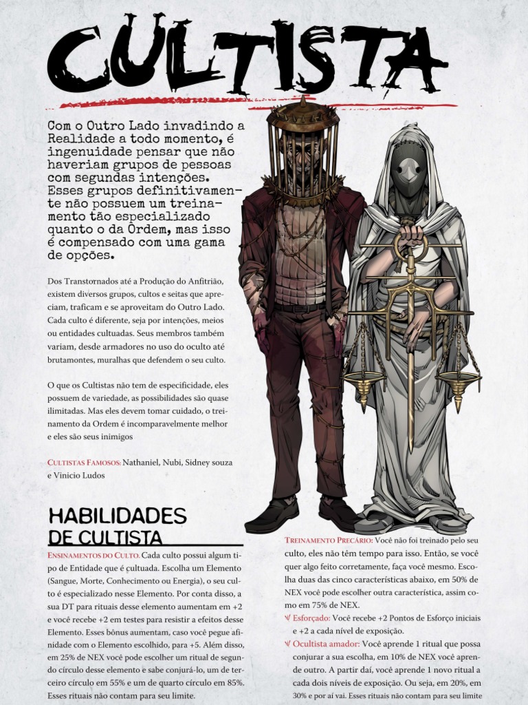 Ocultista Ordem Homebrew | PDF