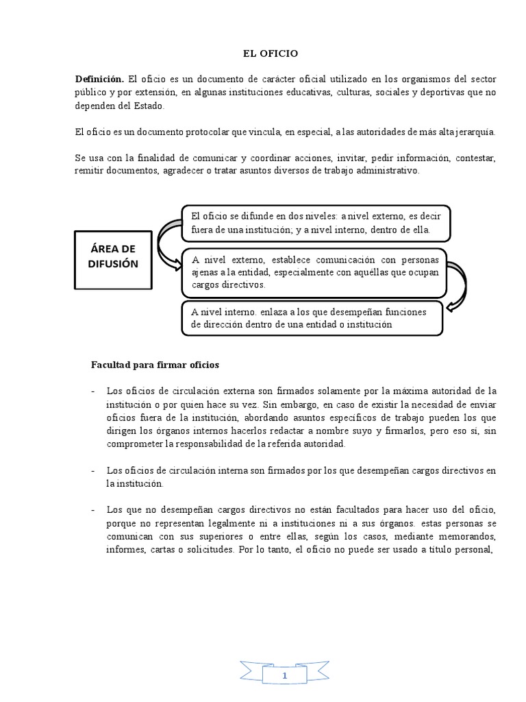 Uso y Estructura del Oficio Oficial | PDF | Institución