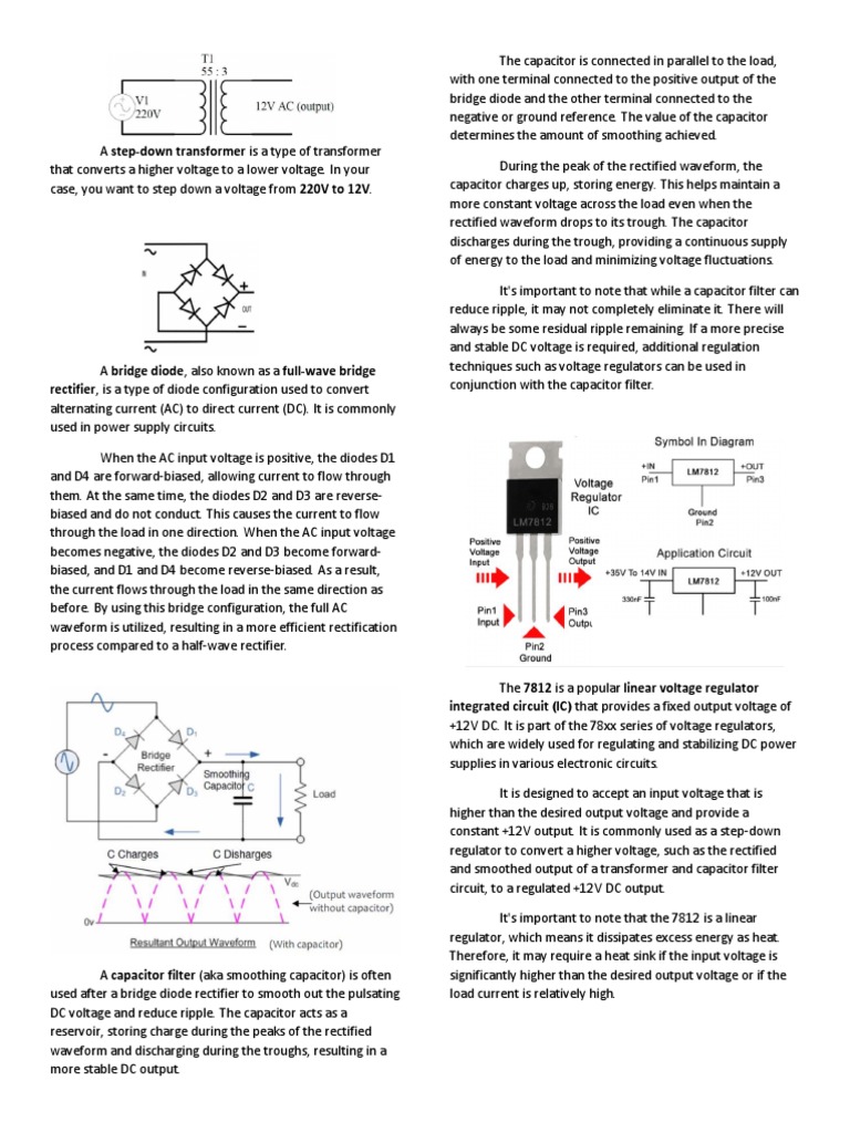 12 Volts Power Supply | Download Free PDF | Rectifier | Electromagnetism