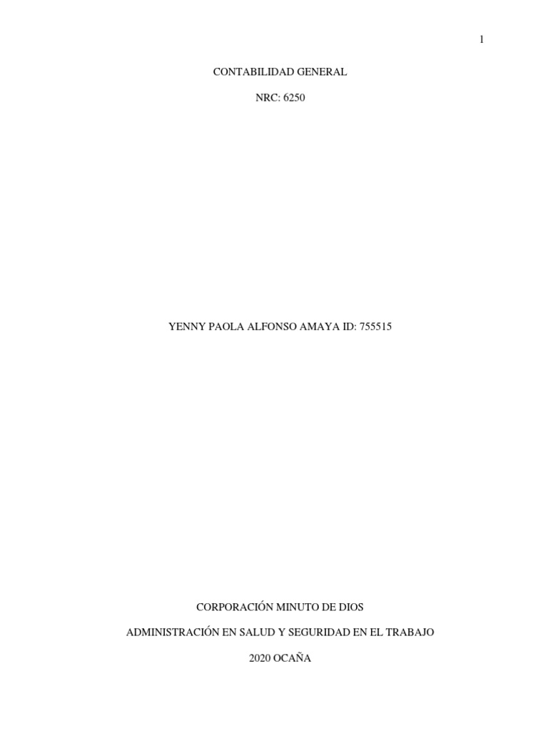 Contabilidad General Pdf Contabilidad Economias