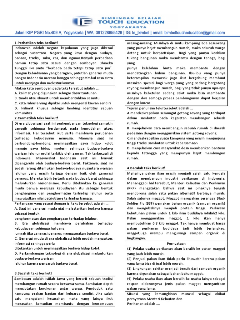 To SMP B.indo Fix | PDF