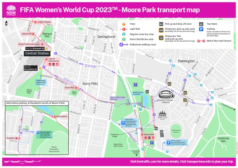 FIFA World Cup Map Moore Park | PDF