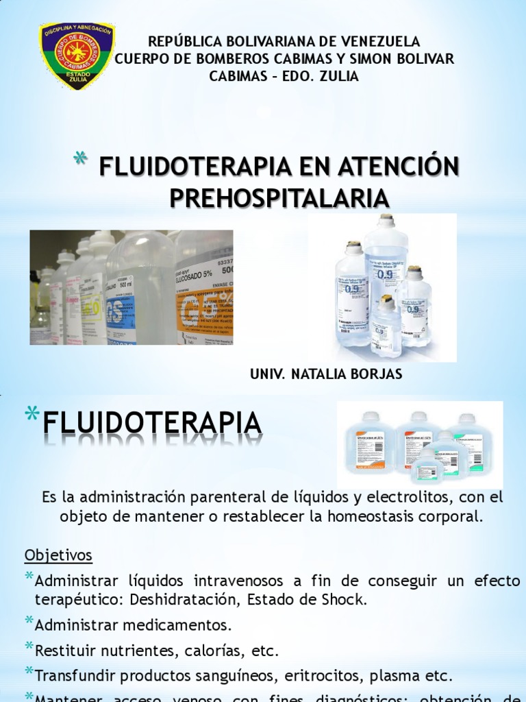 Fluidoterapia en Atención | PDF | Medicina CLINICA | Especialidades Medicas