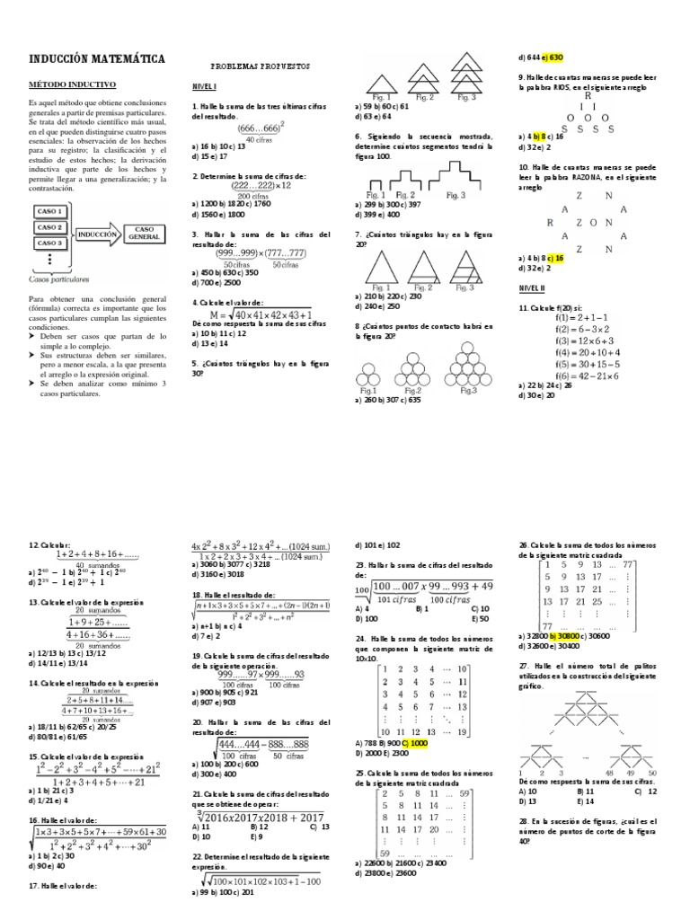 2 - INDUCCION MATEMATICA (3) - Compress | PDF | Razonamiento inductivo | Science