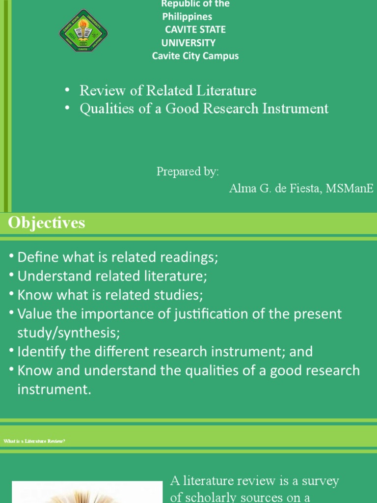 6 - RRL and Good Research Instrument | PDF