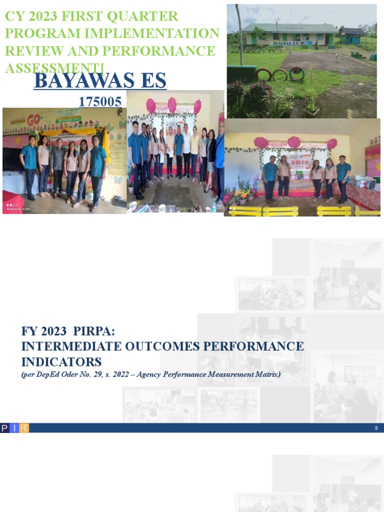 BAYAWASES 113999 ROV - Annex A Overall Presentation | PDF | Literacy ...