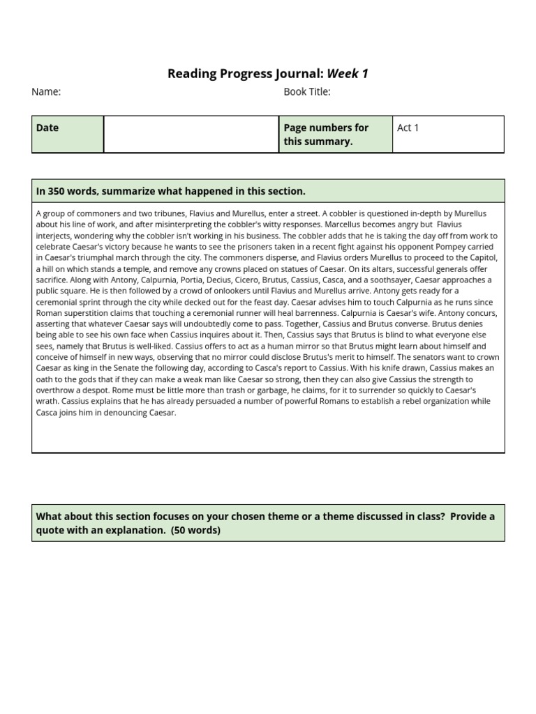 Julius Caeser Act 1 Summary and Analysis | PDF | Julius Caesar | Mark ...