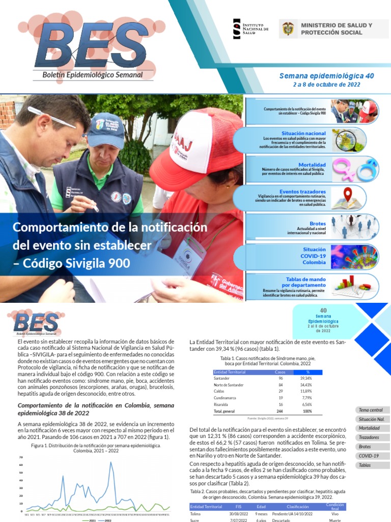 Bes 2022 | PDF | Epidemiología | Colombia