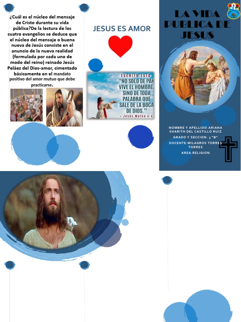 Triptico Religion | PDF | Jesús | Creencia y doctrina cristiana