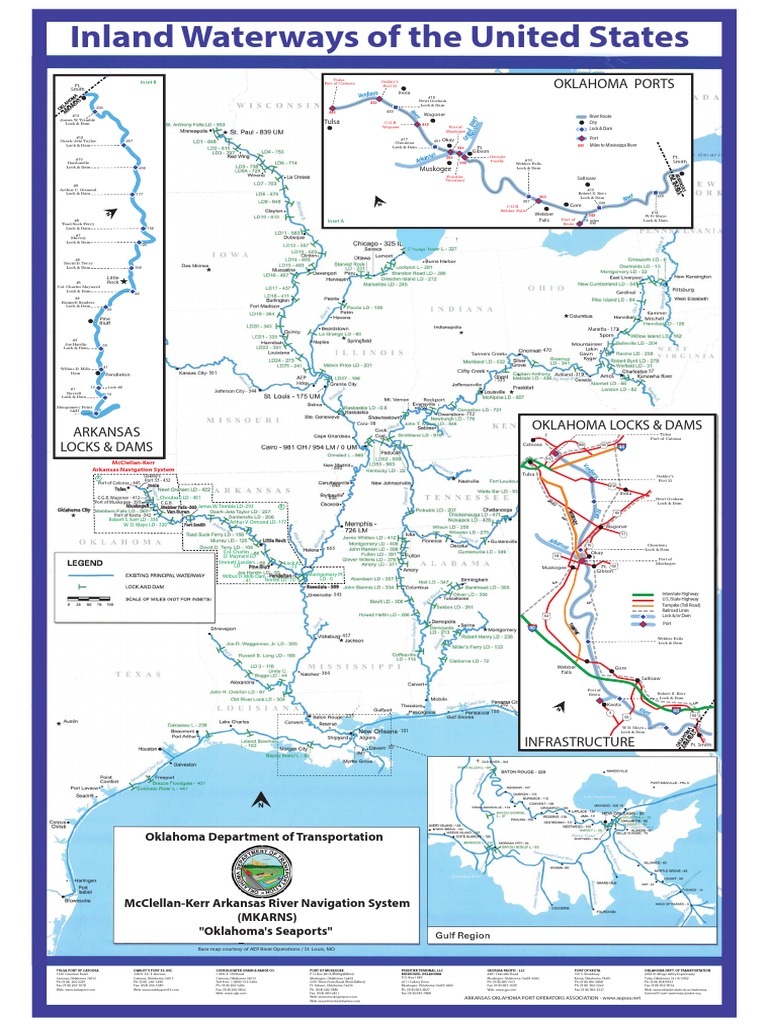 Inland Waterways | Download Free PDF | Oklahoma | Transport Infrastructure