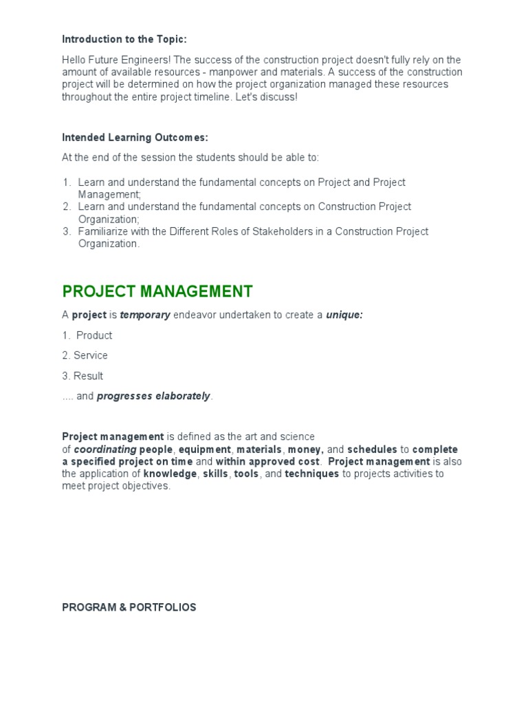 Module 2 CMPM | PDF | Project Management | Business