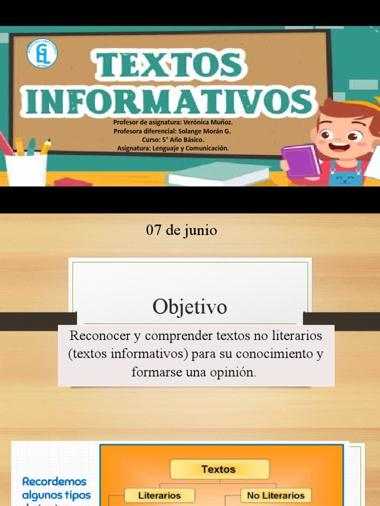 Clase 07 de Junio - Textos Informativos | PDF
