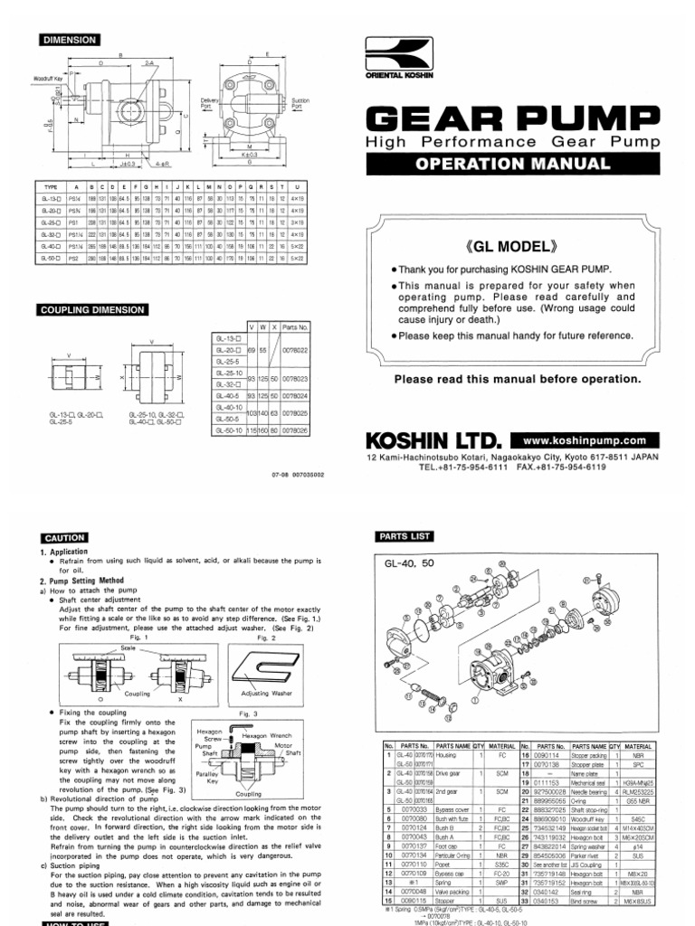 Customer Manual Koshin | PDF