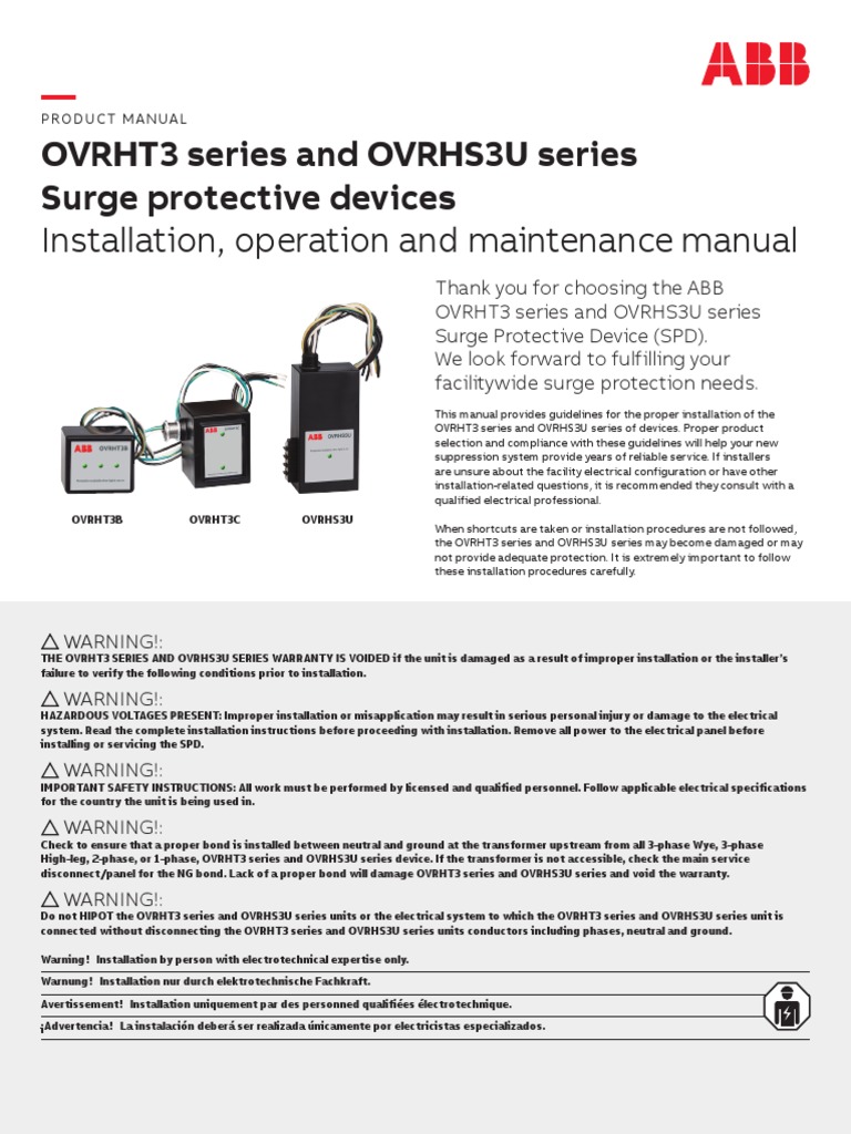 OVRHT3 - Installation, Operation and Maintenance Manual | PDF ...