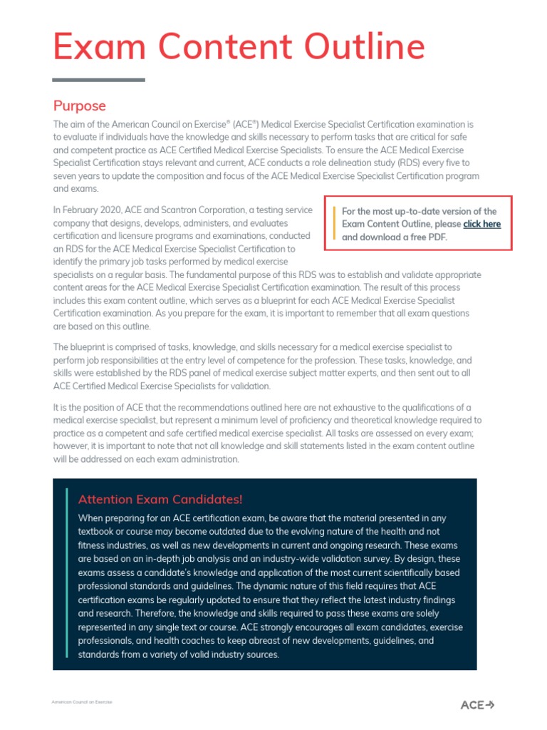 CMES Exam Content Outline | PDF | Self Efficacy | Health Care