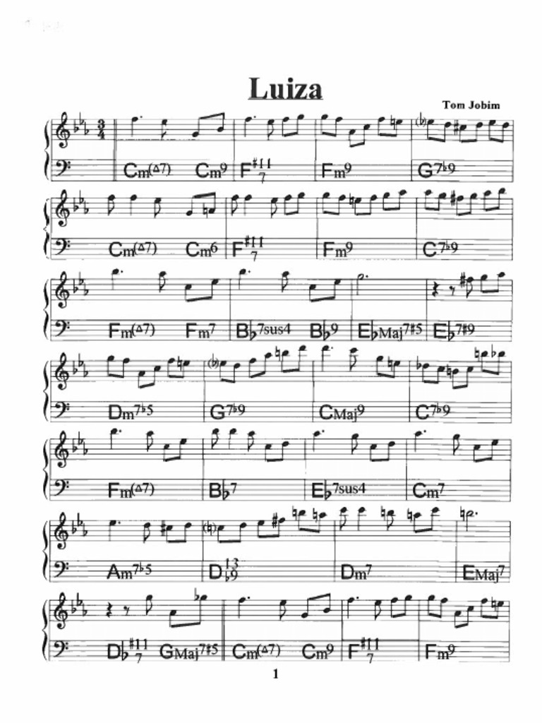 Luiza - Tom Jobim (Simplificada) | PDF
