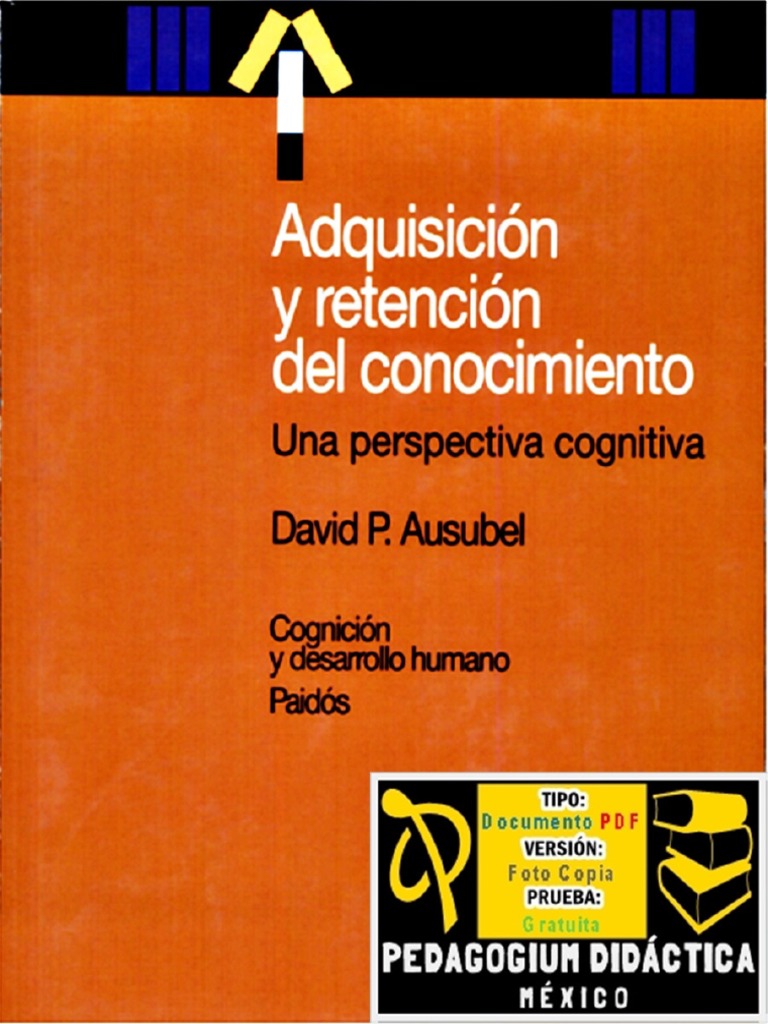Adquisición y Retención Del Conocimiento. Una Perspectiva Cognitiva ...