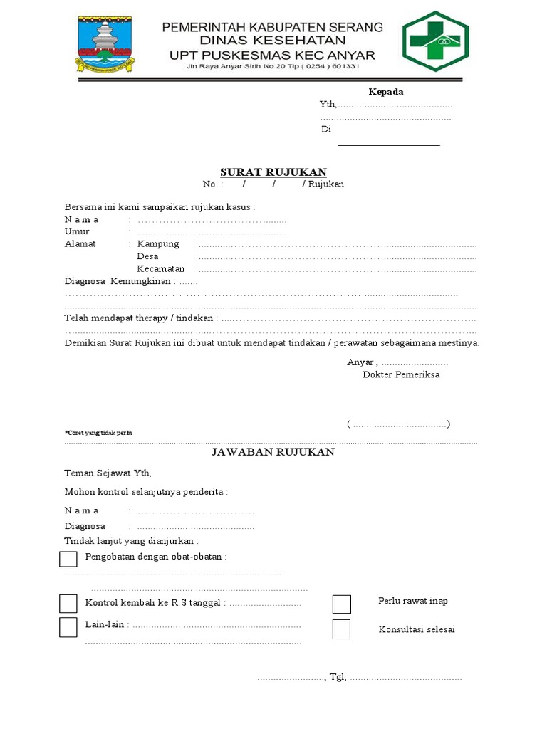 Form Rujukan Umum | PDF