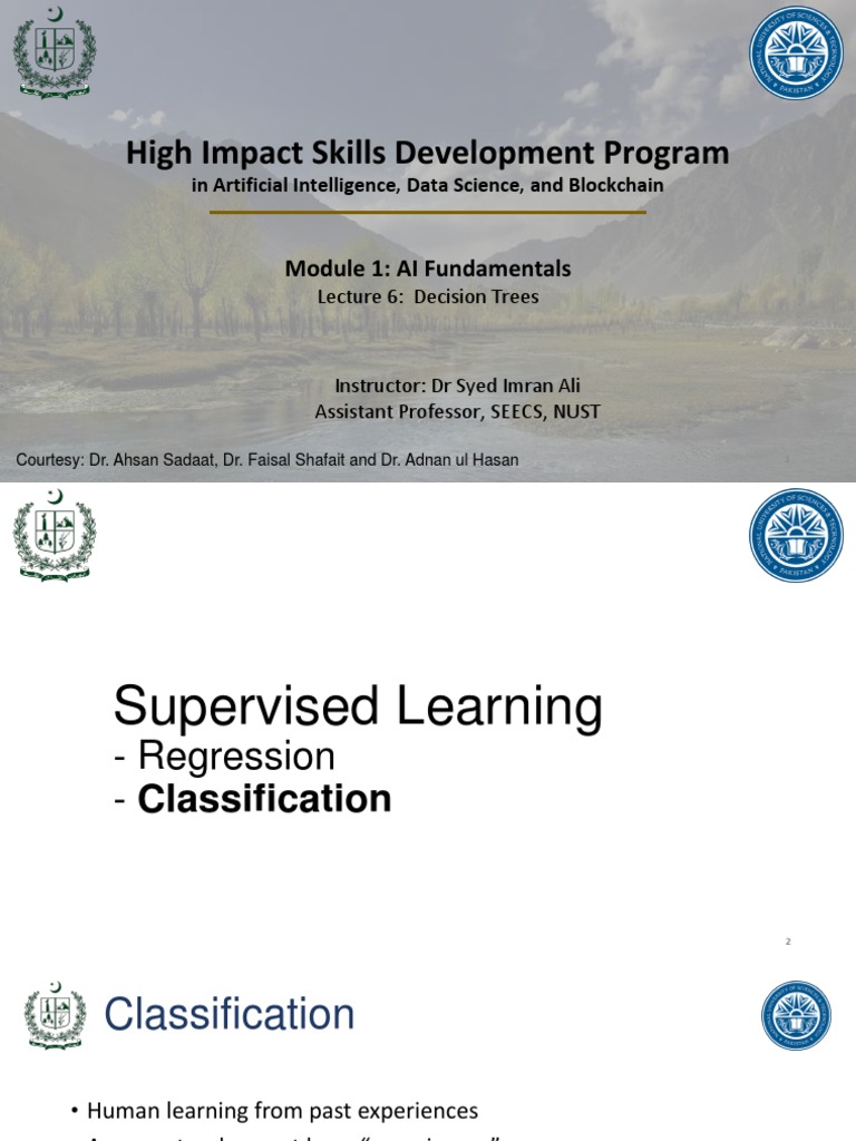 Lecture 6 - Decision Trees | PDF | Statistical Classification | Algorithms