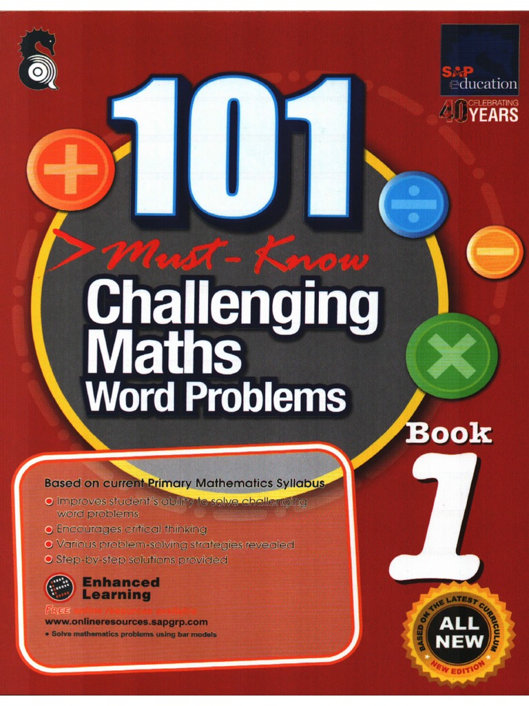 101 Challenging Math Word Problems Book 1 | PDF